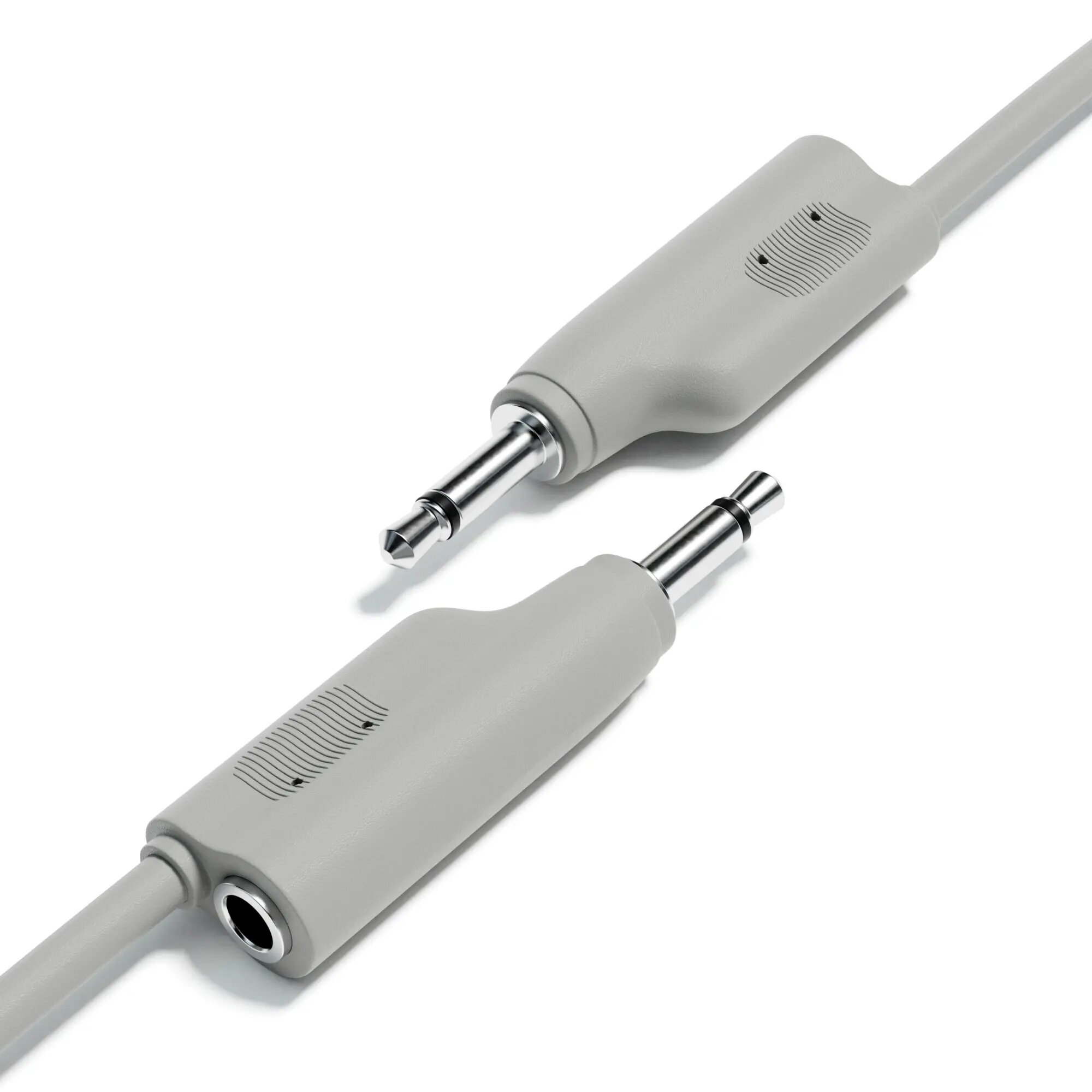 ExcelValley Моно стекируемые соединительные кабели TS 3,5 мм Eurorack Gray, 15 cm - 6 inch