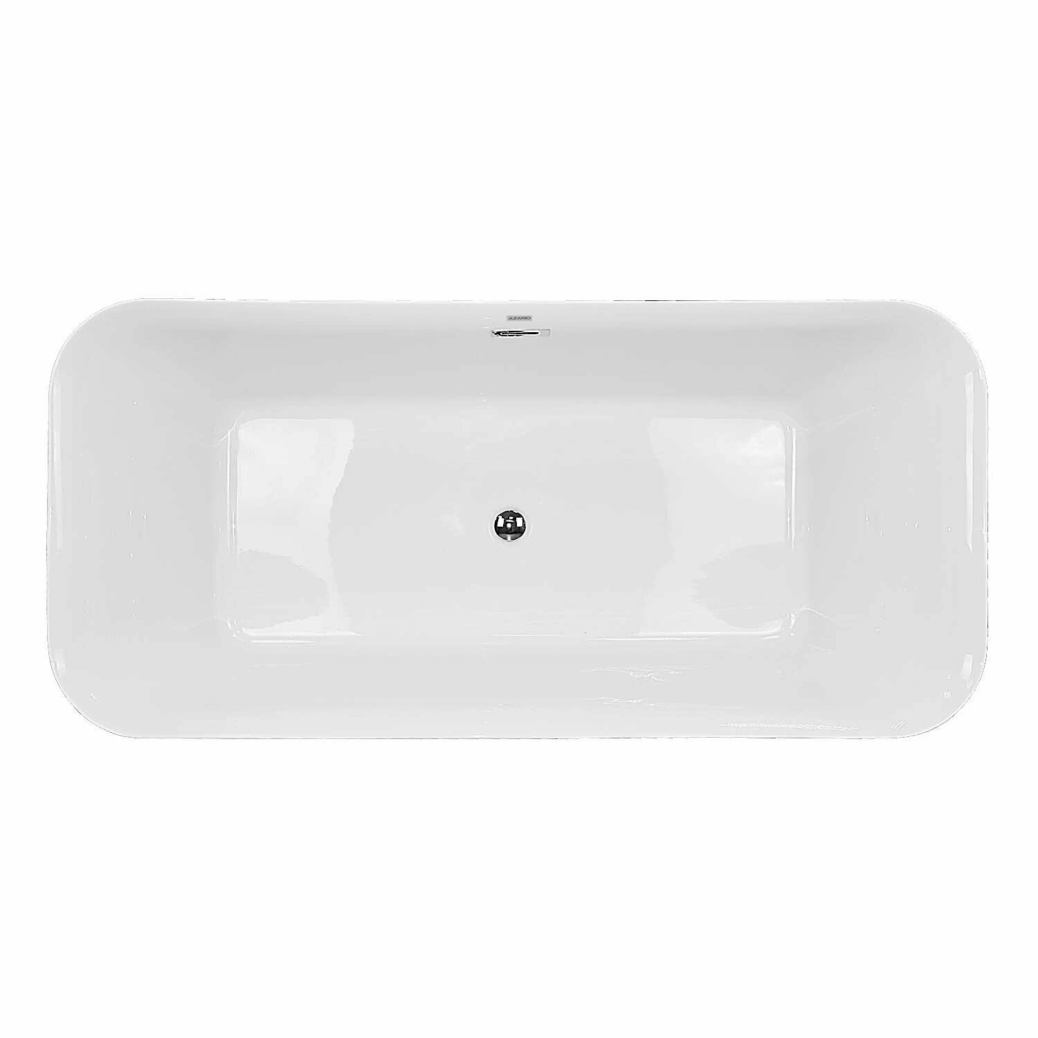 Акриловая ванна Azario ROVETA свободностоящая 1700*800*580 в комплекте с сифоном и металлической рамой AZ-6615