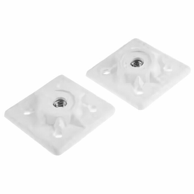 Площадка крепления М10 73х73 мм белая для крепежных узлов и монтажа оборудования