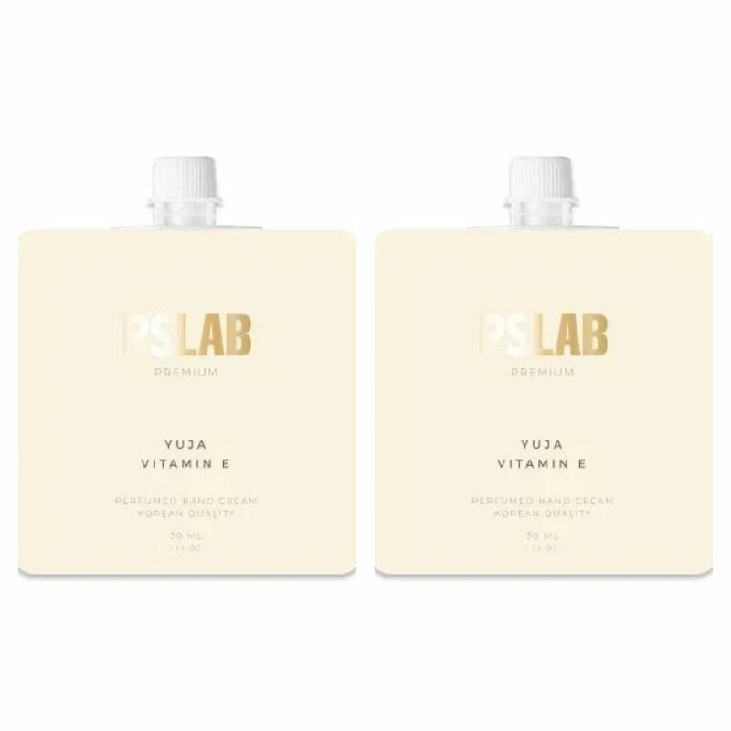 PSLAB крем для рук парфюмированый Premium с витамином Е и Юдзу, 30мл,2шт/