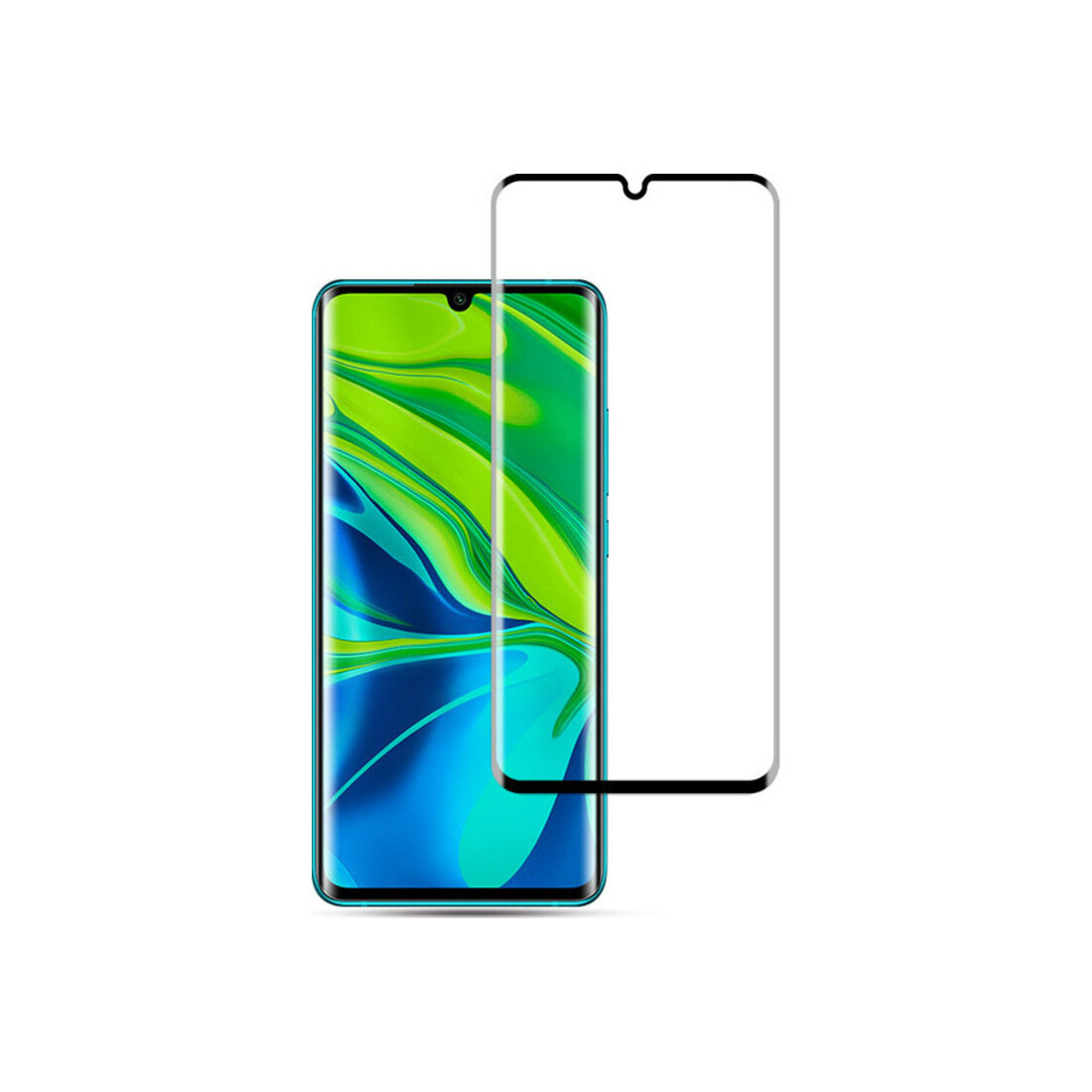 Защитное 5D стекло для Xiaomi Mi Note 10 / Mi Note 10 Pro / Mi CC9 Pro черное