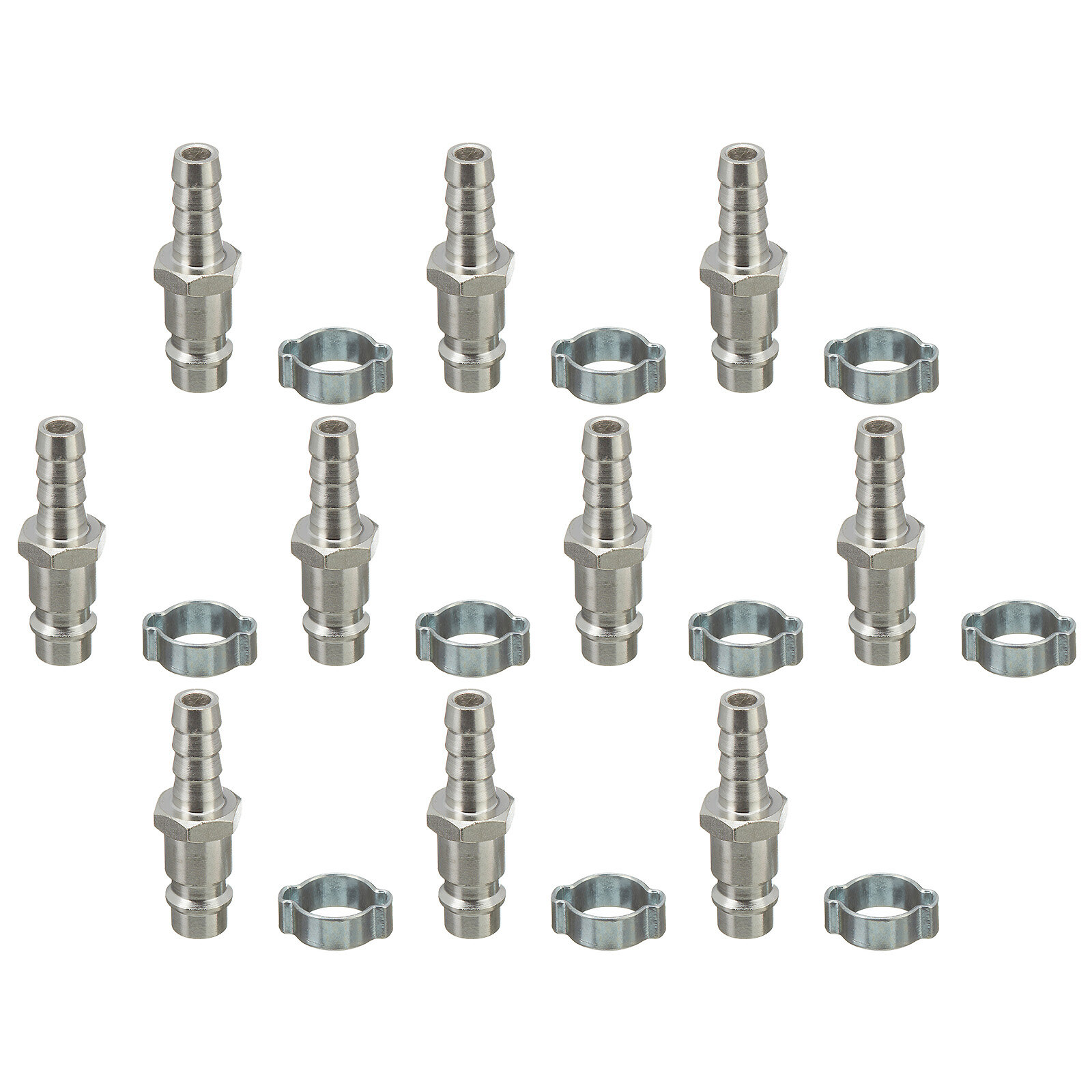 Штуцер для соединения 8 мм с обжимным кольцом (10 шт.)