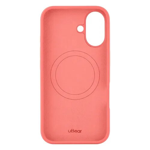 Чехол (клип-кейс) UBEAR Touch, для Apple iPhone 16, противоударный, коралловый [cs402cr61th-i24m]