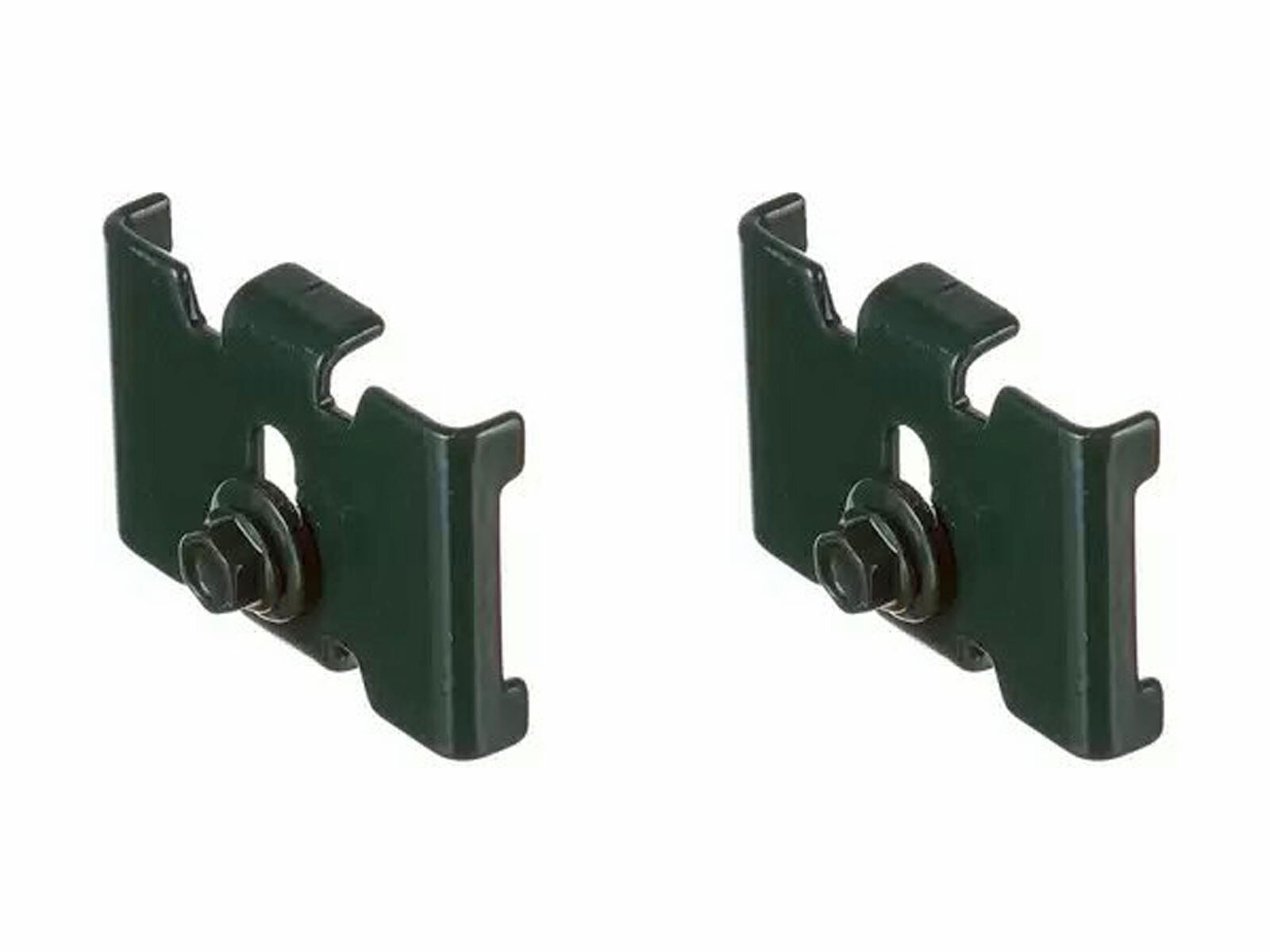 Крепление скоба-саморез для панелей 3D универсальное зеленое RAL 6005 (2 шт.)