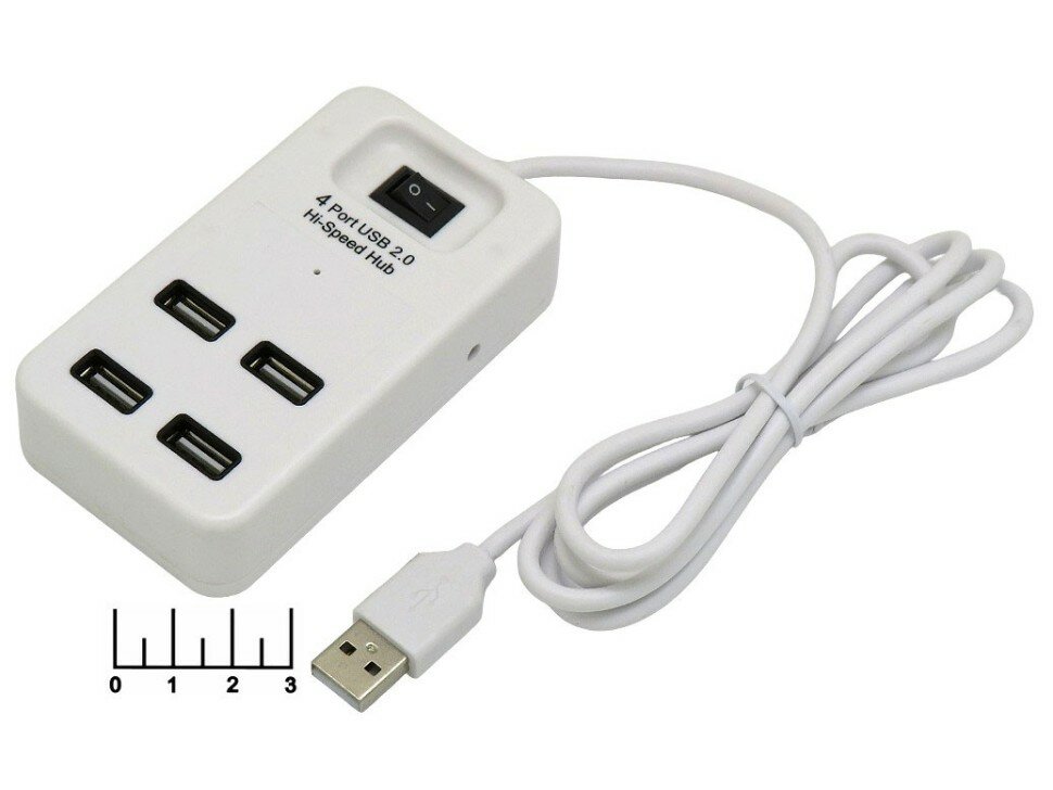 USB Hub 4 port Hi-Speed с выключателем P-1601/H1601