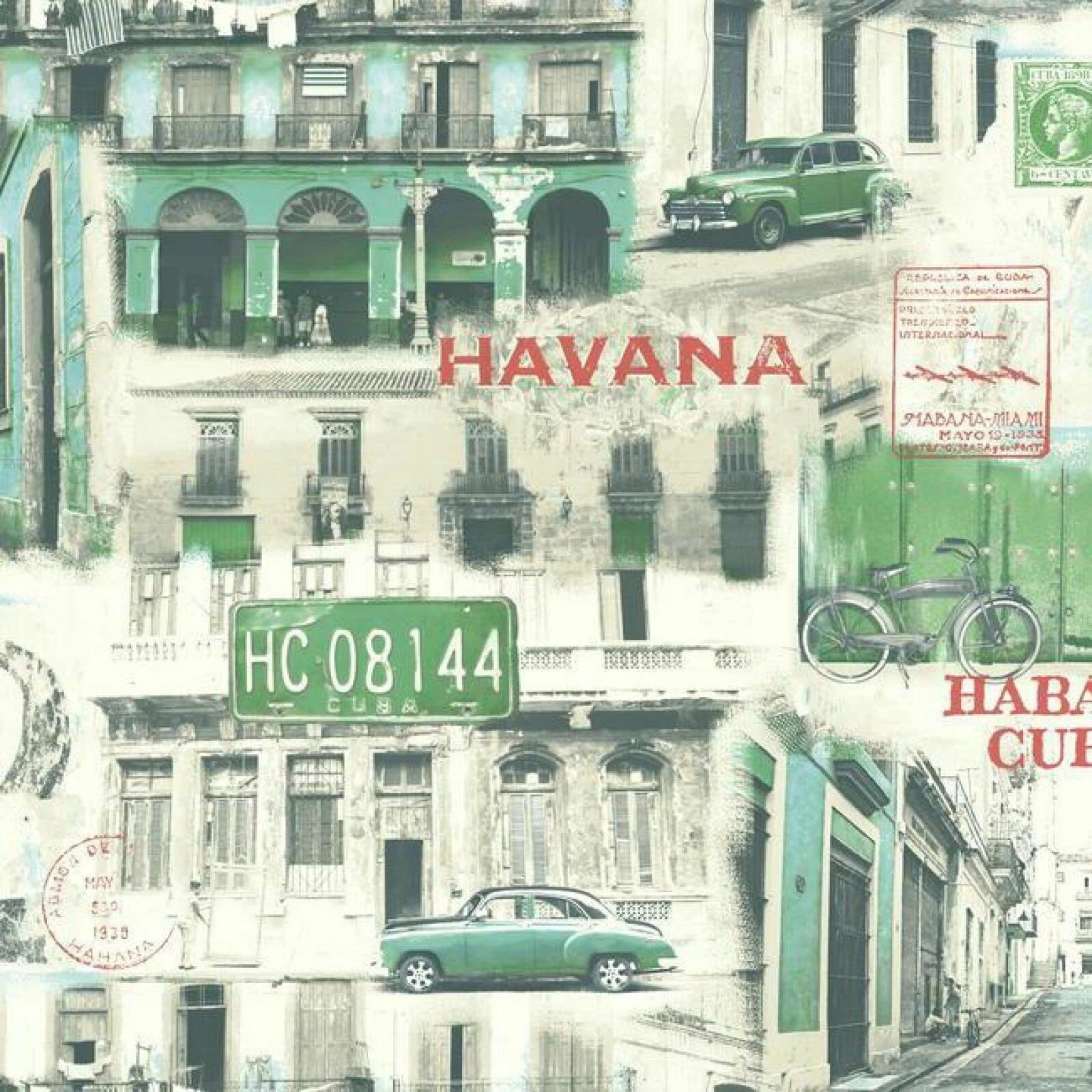 Обои York Collection Snapshots VN0420 A; 0,68х8,20 м. , Бумага Sure Strip , зеленый