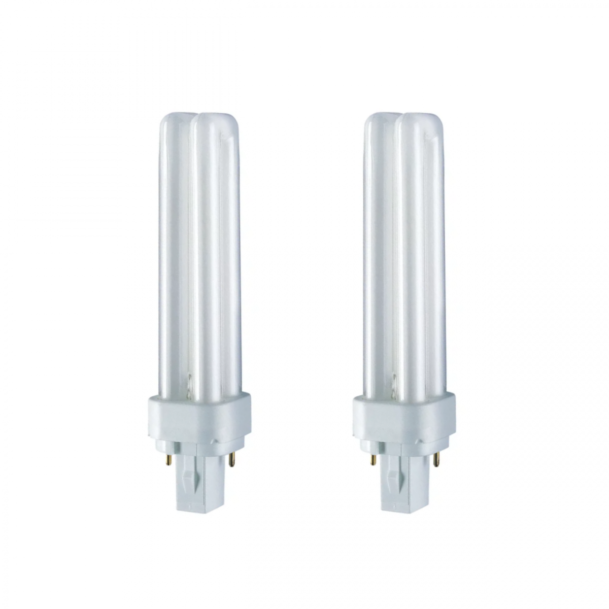 OSRAM DULUX D 26 W/830 G24d-3 лампа компактная люминесцентная 26W 1800Lm теплый белый 2 штуки в комплекте