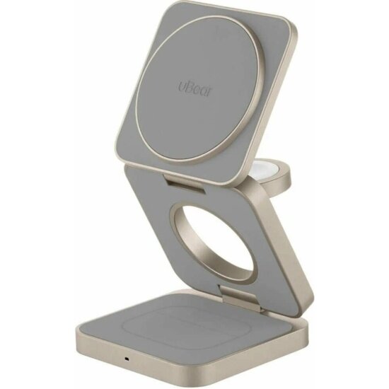Беспроводное зарядное устройство Ubear WL09TN31-ADM, Balance 3-в-1, MagSafe 25Вт, золотой