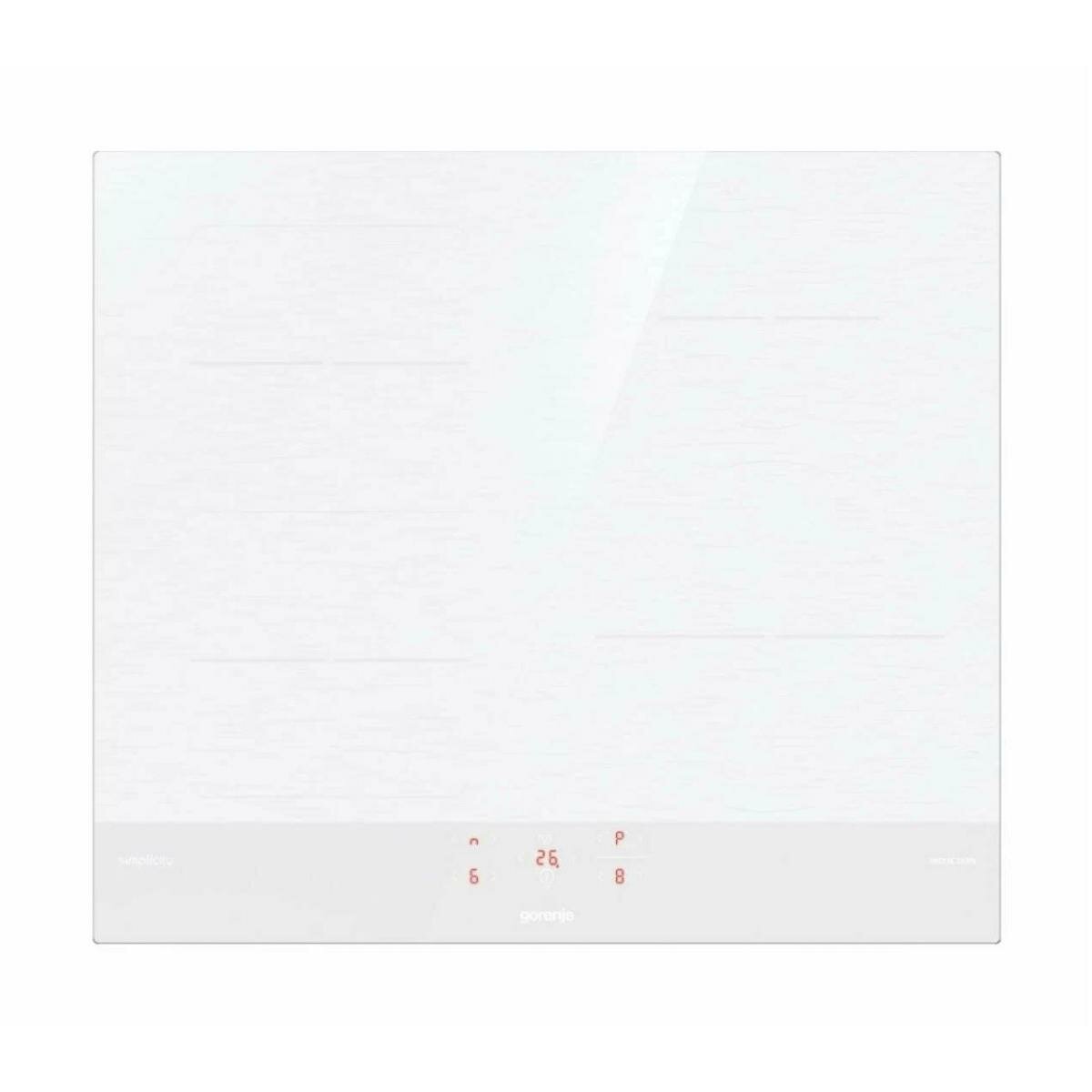 Панель варочная индукционная независимая Gorenje GI6421SYW, стеклокерамика, 4 комфорки, белый