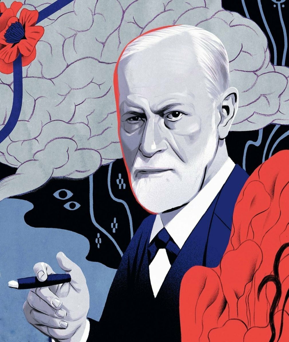 Зигмунд Фрейд портрет А3 без рамы