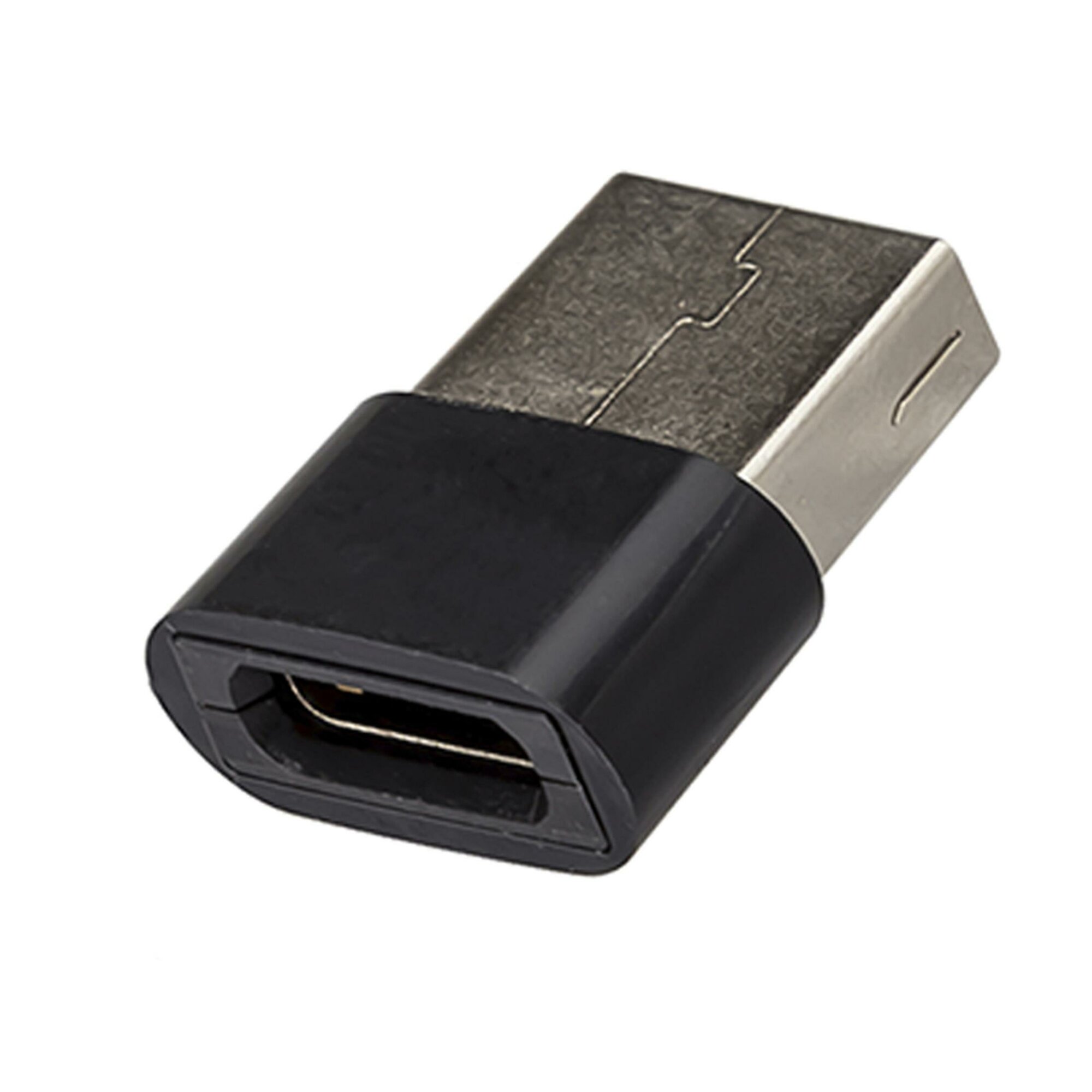 ABS OTG высокоскоростной адаптер переходник USB (m) - Type C (f), черный