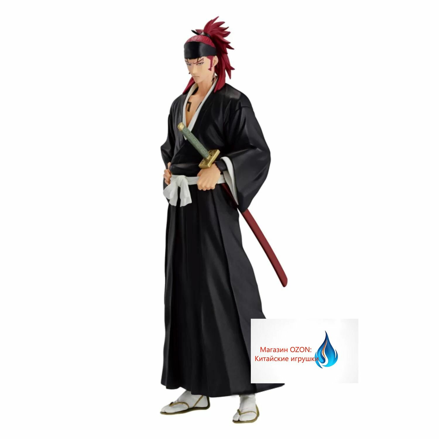 (клеймо)bilibili Блич/Bleach Аниме фигурка, Рэндзи Абараи/Abarai Renji,17cm