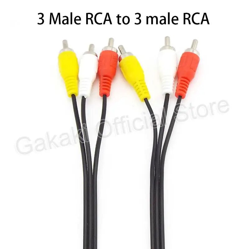 AV кабель Gakaki 3RCA rca male to male, 1 м
