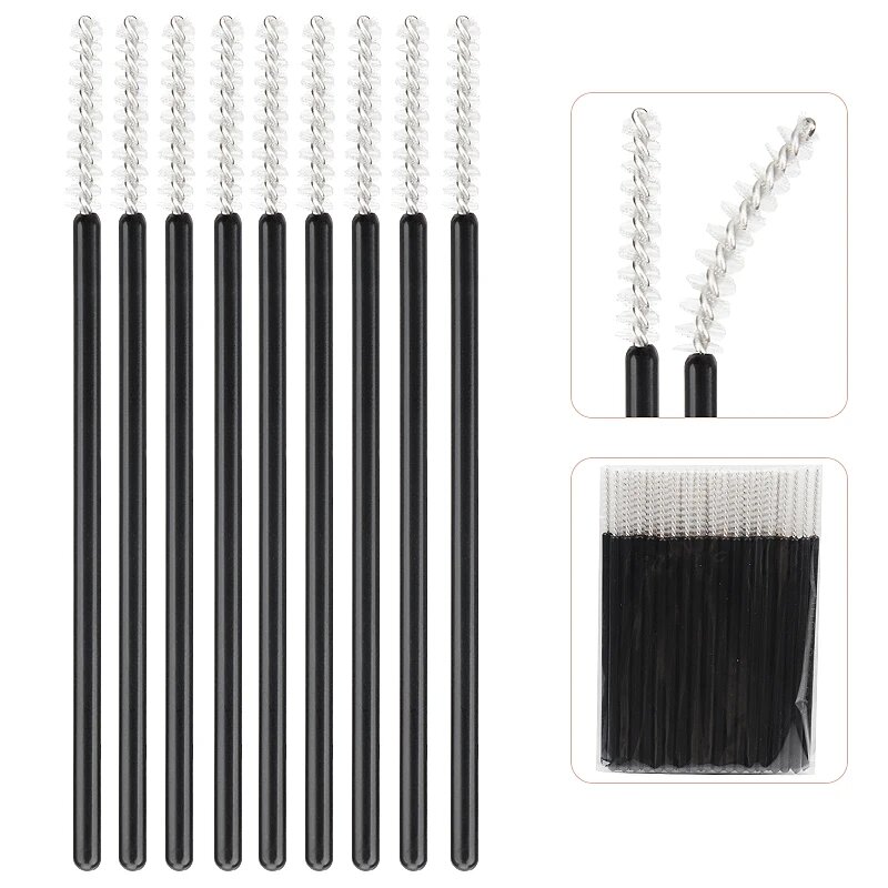 Одноразовые кисти для макияжа myaokue-up black white