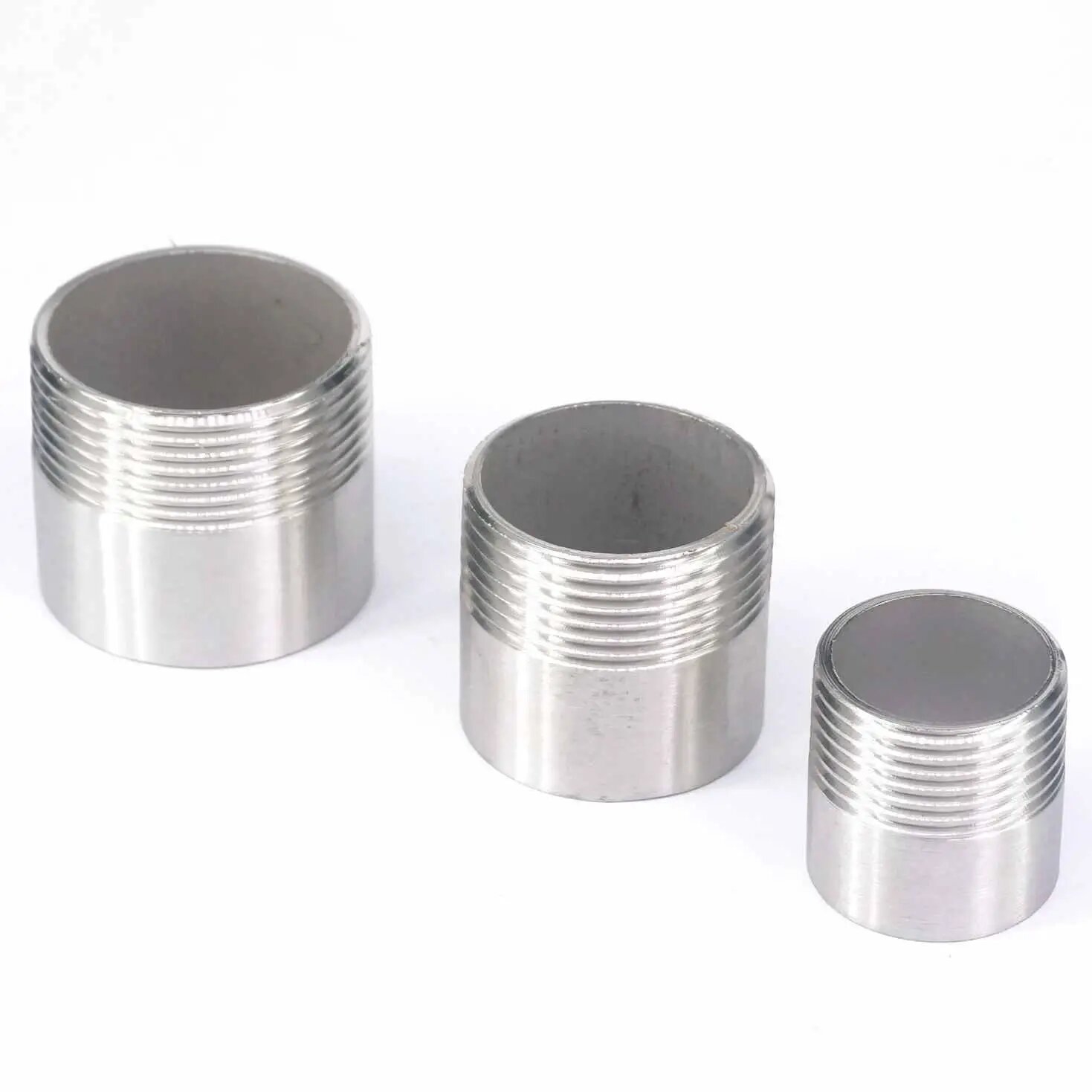 Прямой фитинг для труб из нержавеющей стали, с резьбой 1/8 дюйма, 1/4 дюйма, 3/8 дюйма, 1/2 дюйма, 3/4 дюйма, BSP папа 304, 5 шт.