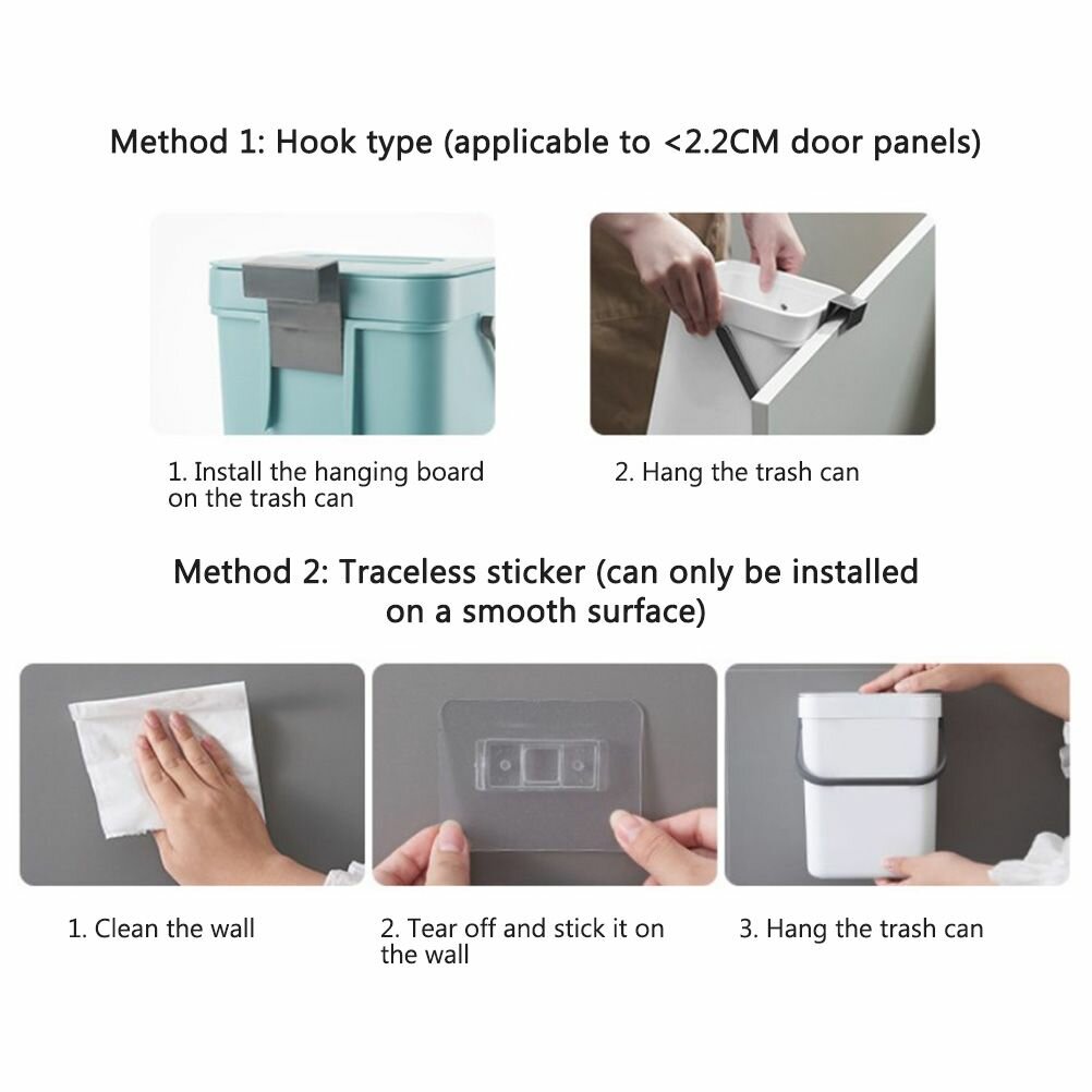 Маленькая кухонная корзина для компоста, кухонная мусорная корзина 3л, бытовой контейнер на столешнице с крышкой для компостера для мусора