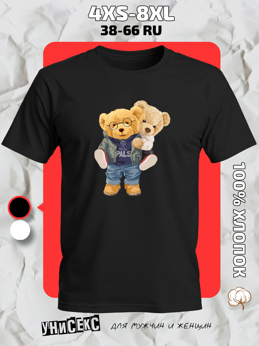 Футболка с принтом медведями
