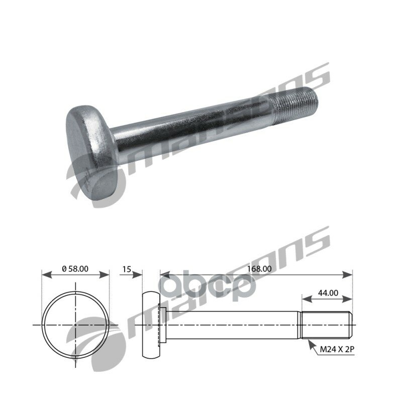 Болт BPW рессоры (M24x170) MANSONS Mansons арт. 300.197