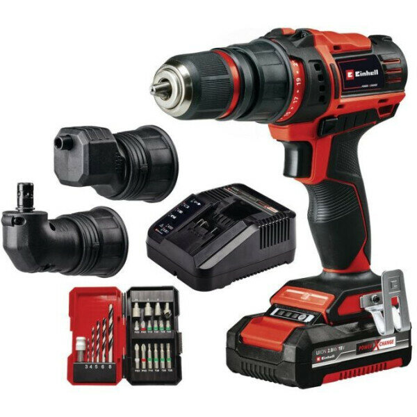 Дрель-шуруповерт Einhell E-CD 18/45 3X-Li 4513990 (с 1-им АКБ, кейс)
