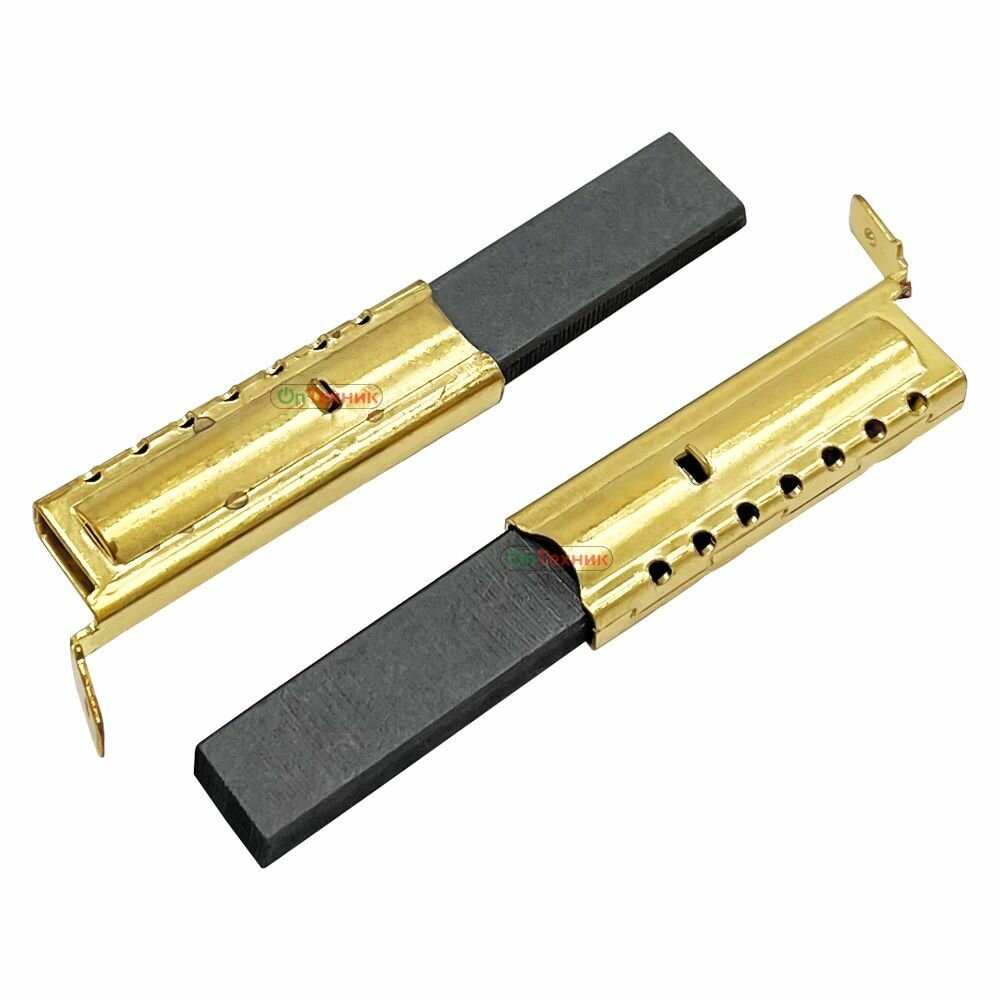 Универсальные щётки угольные 5х12,5х35 для стиральных машин (15380) 015380 в метал корпусе