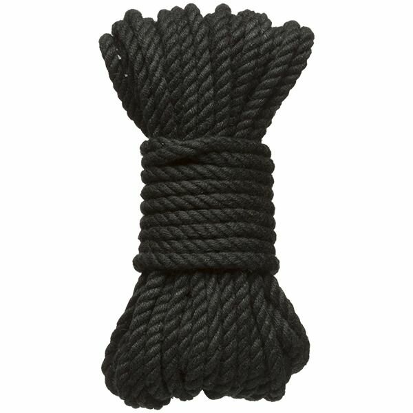 Черная верёвка для связывания и фиксации Bind&Tie - 9,14 м, цвет черный