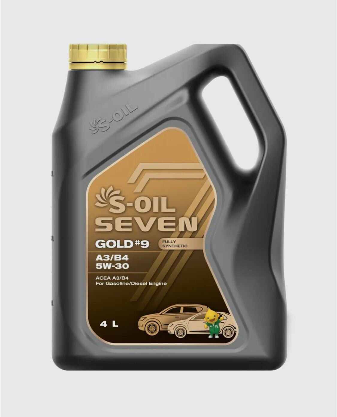 S-OIL 7 GOLD#9 A3/B4 5W-30 SL Масло моторное, Синтетическое, 4 литр