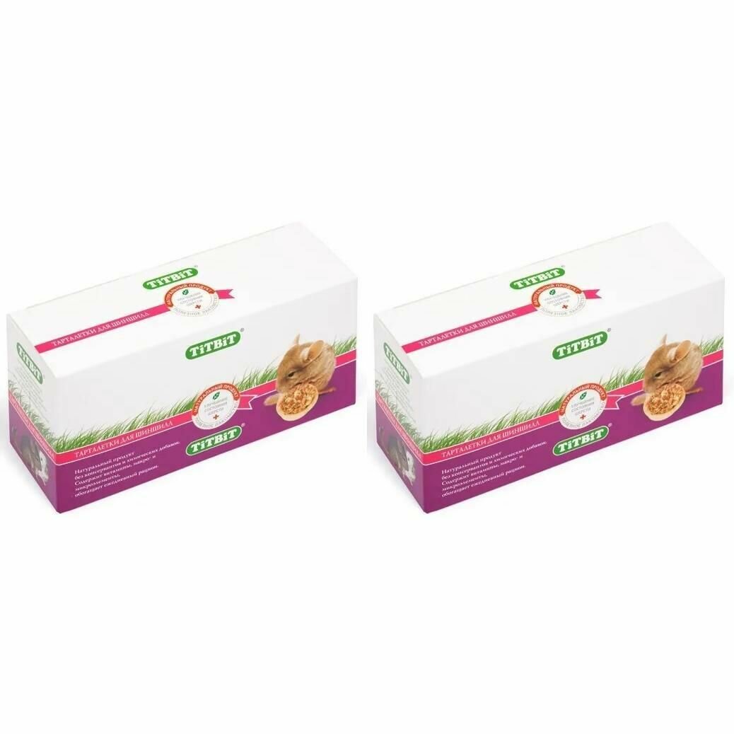 Titbit Тарталетки для шиншилл с клюквой и тыквой, 64 г, 8 шт, 2 уп