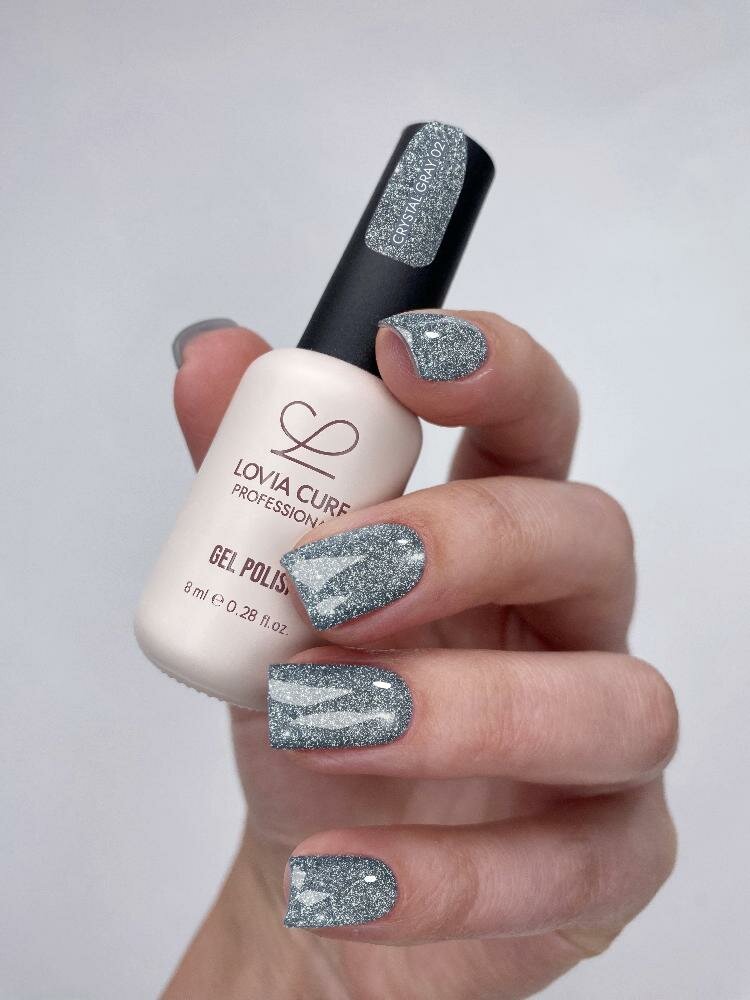 Гель-лак светоотражающий SHOCK EFFECT 02, LOVIA CURE, 8 мл