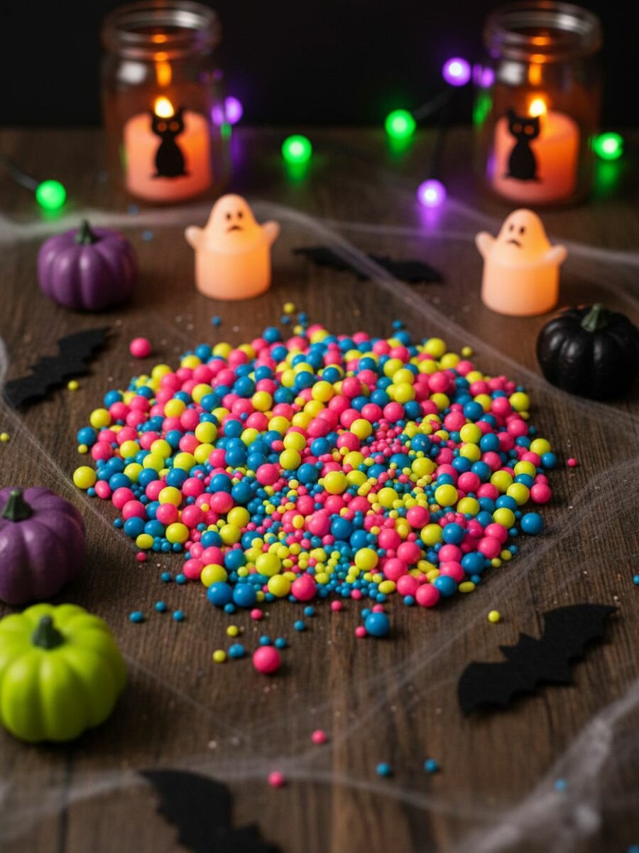 Посыпка с мягким центром с эффектом неона "Микс" 50 г