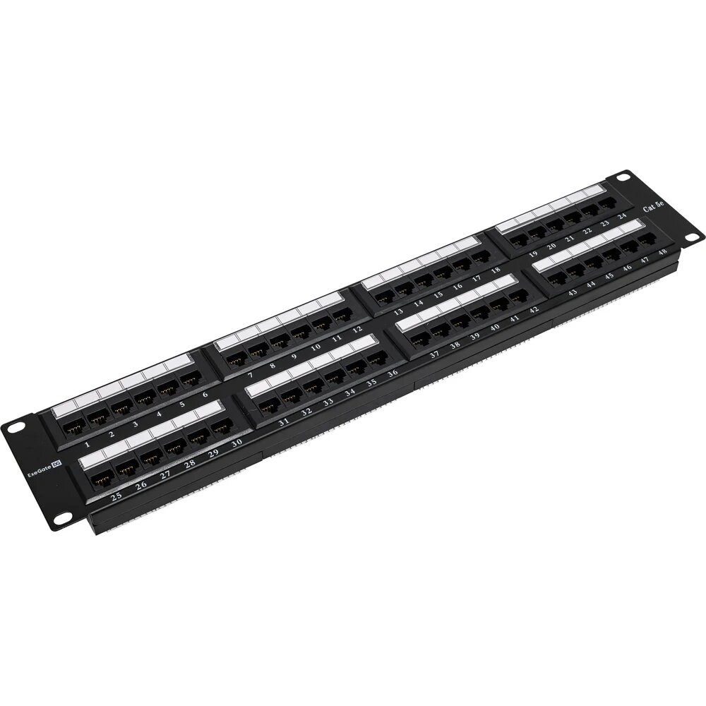 Патч-панель ExeGate EPP3-19-48-8P8C-C5e-110D.19. UTP.48. port. cat.5e. dual. IDC.2U. RoHS 256753