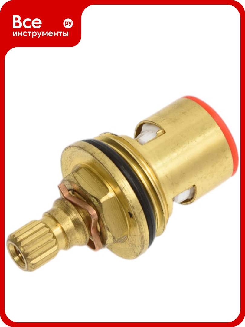 Кран-букса Savol S-FX12 двухрычажный латунный бытовой с шлицевым штоком и углом поворота до полувращения