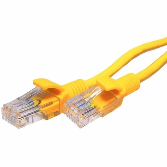 Патч-корд Suprlan 10-0164 UTP RJ-45 вил.-вилка RJ-45 кат.5E 3м желтый LSZH 26AWG