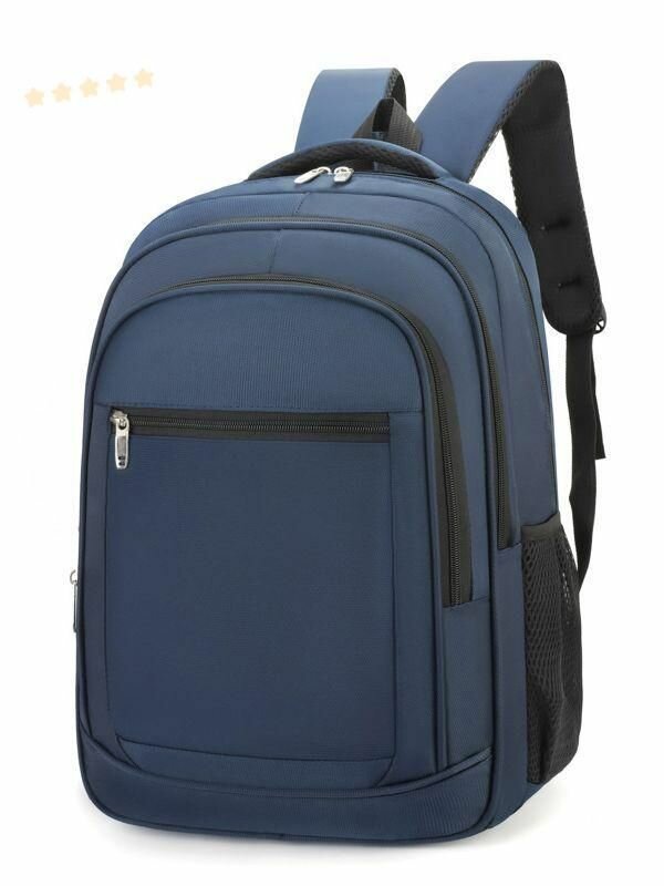 Рюкзак, унисекс, для ноутбука, с эргономичными лямками, синий