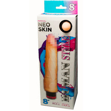 Биоклон Human Style 8", телесный Вибромассажёр реалистичный