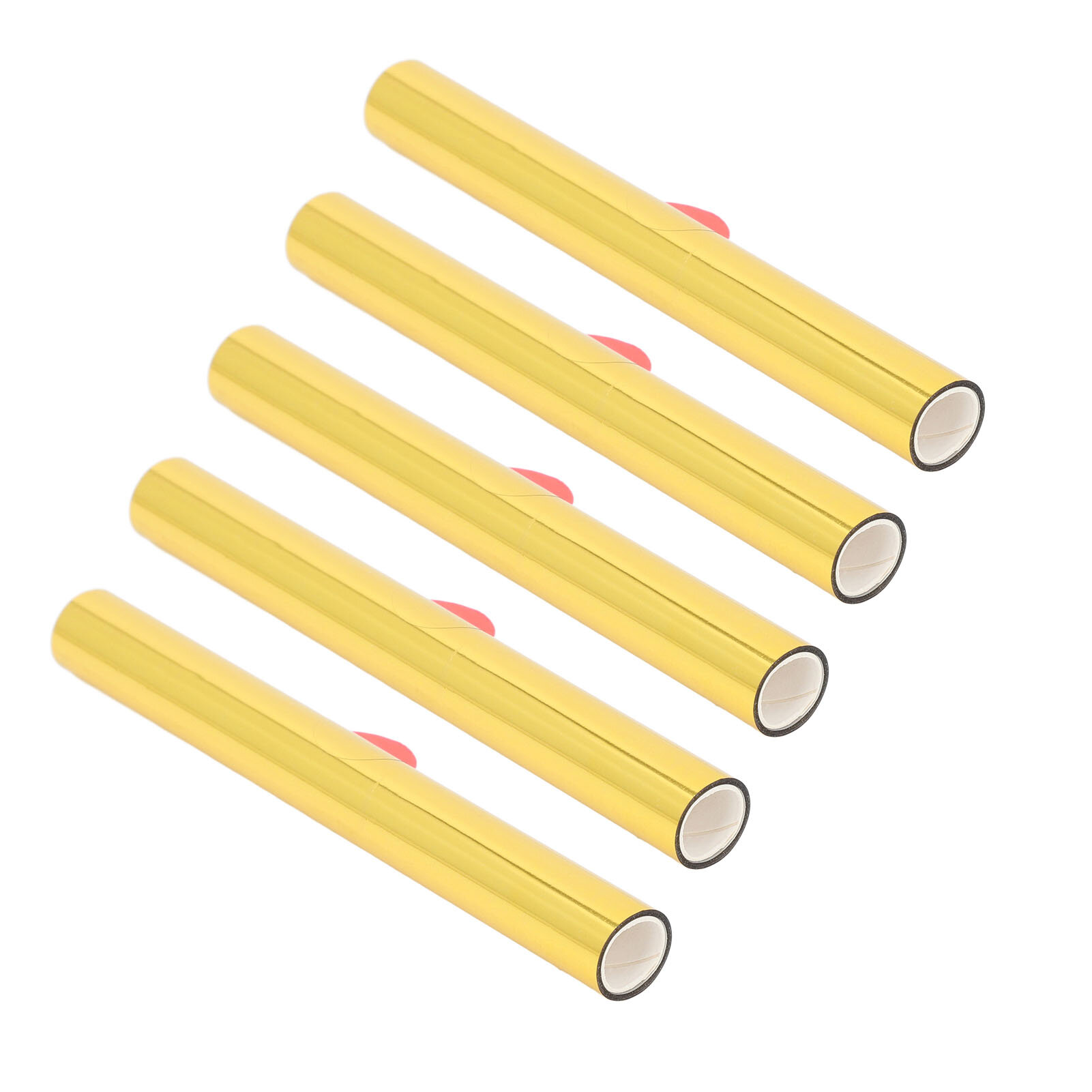 5 Рулонов Фольги Для Горячего Тиснения Теплопередающая Бумага PU PET Декоративно-Прикладное Искусство Рулон Фольги для Тиснения Длиной 3 метра Шириной 15 см Золото