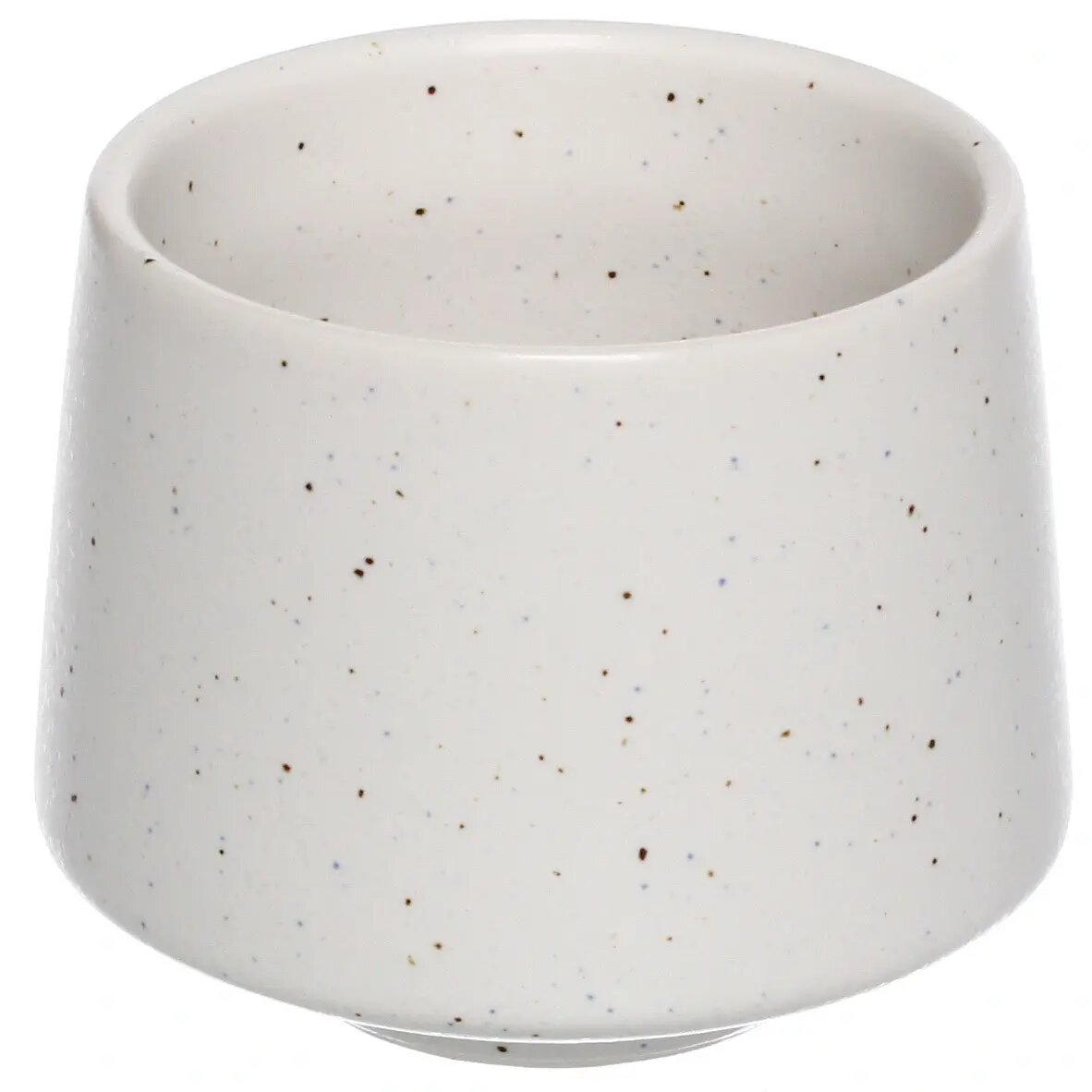 Стакан керамический «Perfetto» 200мл, белый с крапинками, матовая поверхность