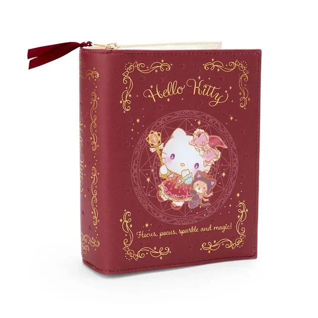 2025 Hello Kitty MyMelody Kuromi, мультяшная милая волшебная косметичка в форме книги, сумка для хранения вещей для девочек, подарок на день рождения
