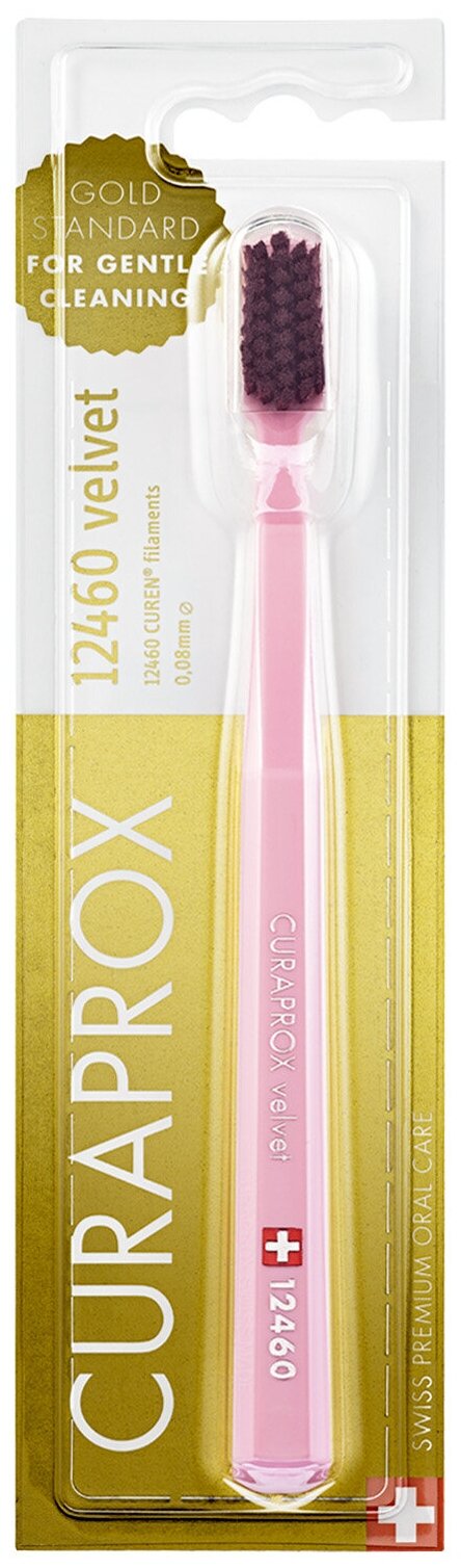 Зубная щетка "Megasoft", d 0,08мм, розовая