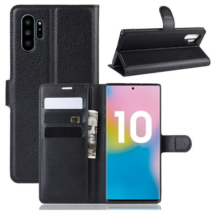 Чехол-книжка PRESTIGE с функцией подставки для Samsung Galaxy Note 10 Plus черный
