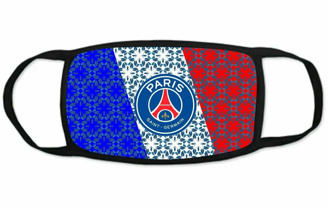Стильная многоразовая маска GOODbrelok размер 18*10 ФК ПСЖ, Paris Saint-Germain - 0009