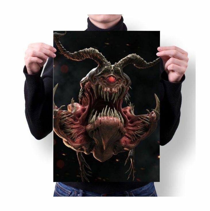 Плакат А1 Принт "Дум Doom" - 3