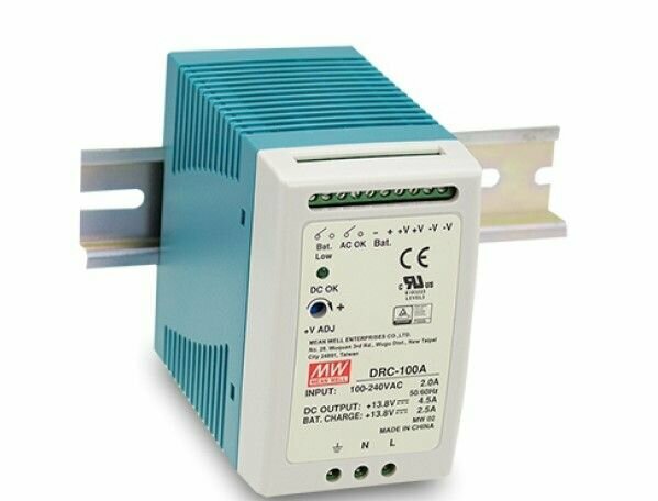 Источник питания DRC-100A, AC-DC с функцией UPS, 96.6Вт