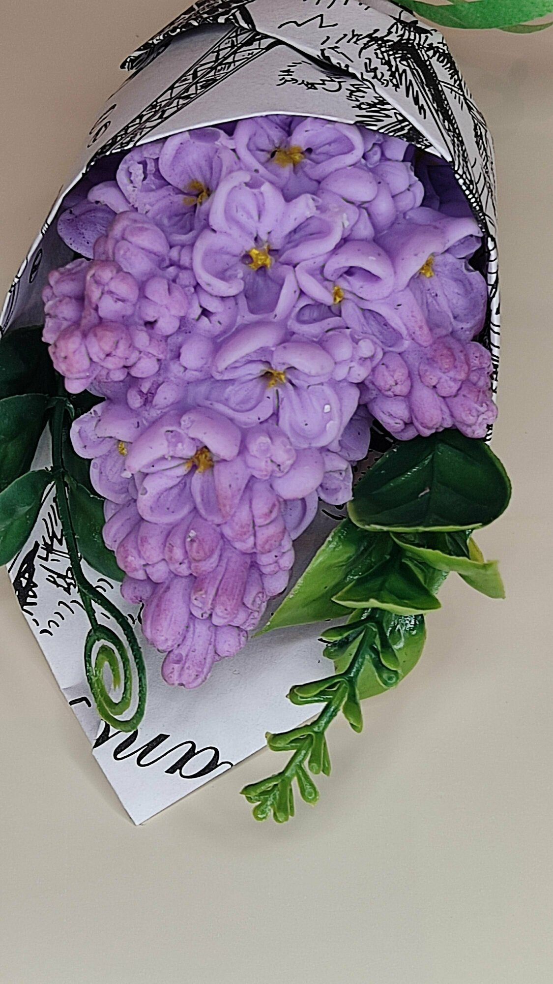 Мыло ручной работы "Сирень" /подарок женщине, девушке / подарок на день рождения