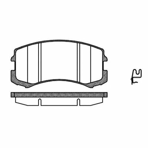 Комплект передних тормозных колодок Roadhouse 296501 для Mitsubishi Lancer VII, VIII