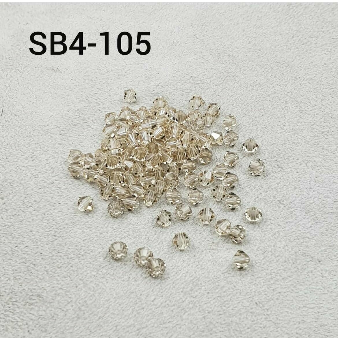 Бусины-"Пирамидки" Swarovski 5301 Xilion Bead, Австрия 4 мм, Биконусы граненые 20 шт/уп для рукоделия и хобби, хрустальные бусины для создания бижутерии