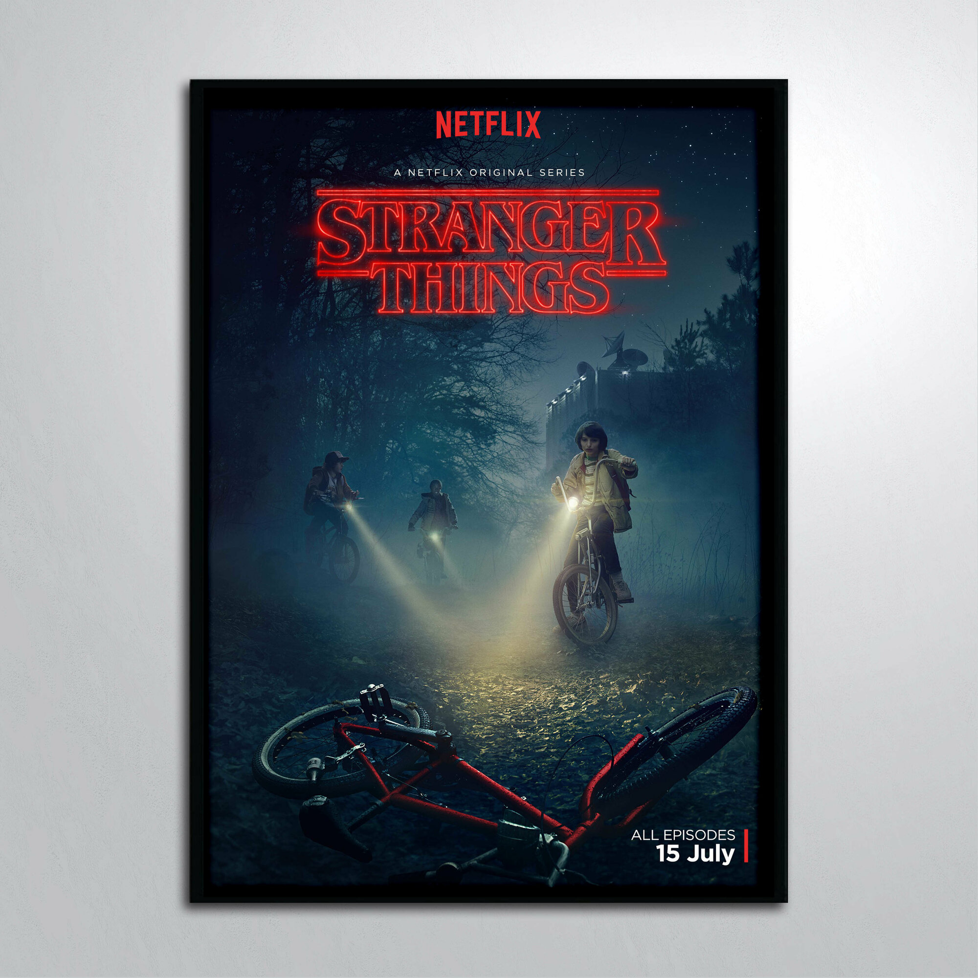 Постер без рамы/Очень странные дела Велосипед Stranger Things (А2/420х594)