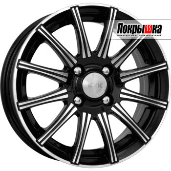 Диски литые K&K Сиеста (алмаз черный)(КС477; 475; 474; 478) 5.0х13/4х100 D67.1 ET35.0