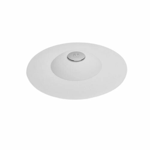 Силиконовая пробка для ванной, для раковины / Заглушка с сетчатым фильтром от засоров, от волос, белый