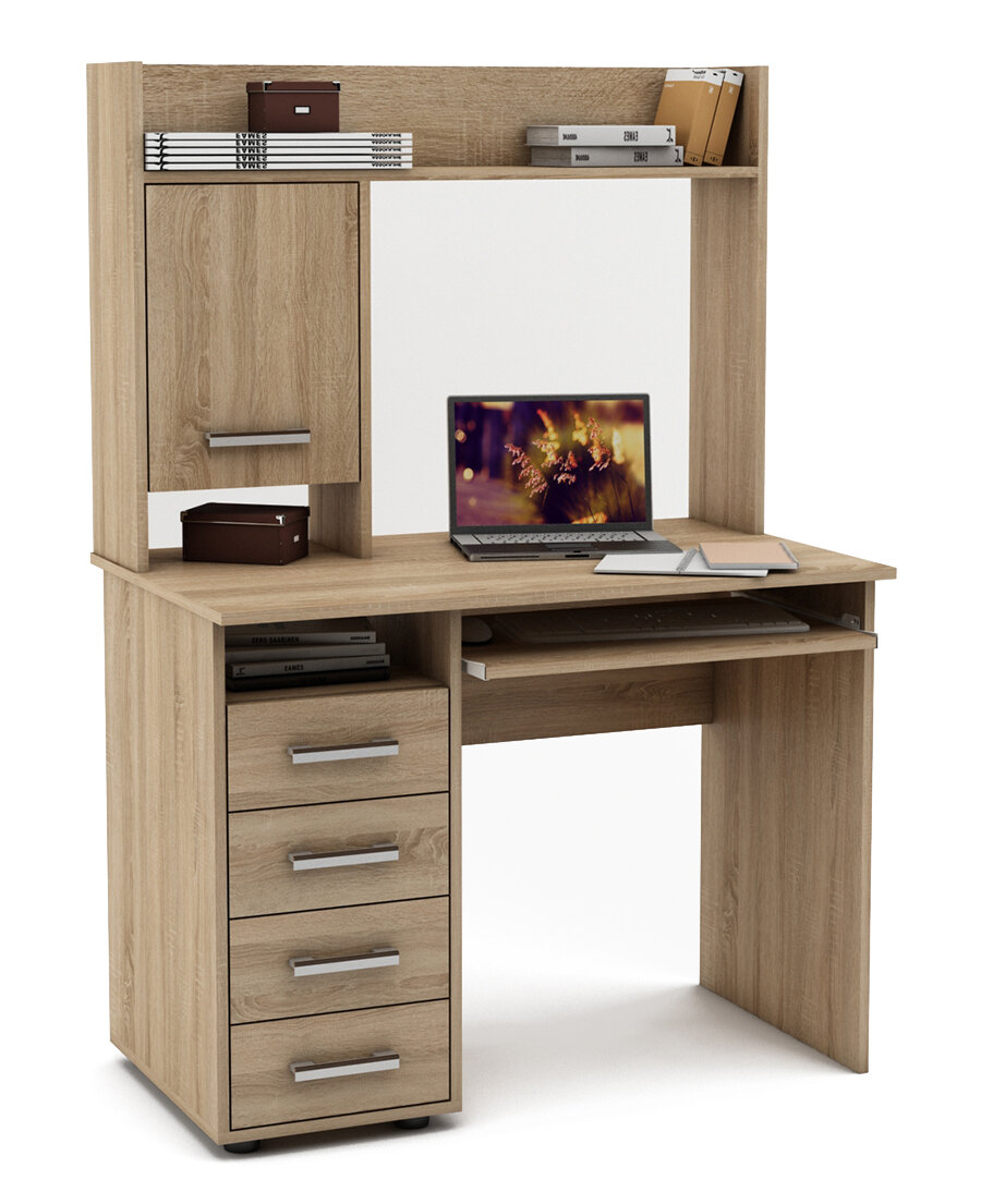 Стол письменный, стол компьютерный Остин (Ливерпуль) 12К дуб сонома