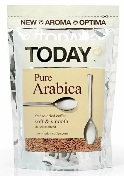TODAY Кофе растворимый PureArabica, 75 г